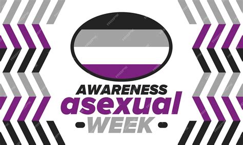Premium Vector Asexual Awareness Week Asexual Color Flag Education