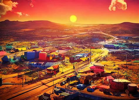 Umtata Eastern Cape South Africa Generative Ai Stock Illustration