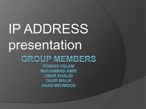 subnetting presentation ppt