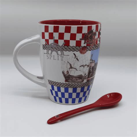Split Mug And Spoon Trip And Wish In Croatia