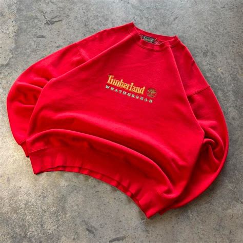 Vintage 90s Timberland Weather Gear Embroidered Crewneck In 2025