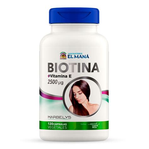 Biotina Vitamina E 120 Capsulas El Maná Biosana