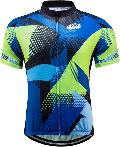 Voofly Mens Biking Cycling Jersey Tops Moisture Wicking Breathable