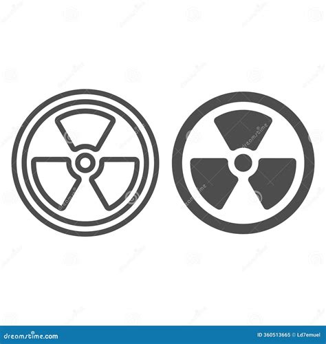 Radioactivity And Radiation Rays Close Up Of Radioactive Atom And