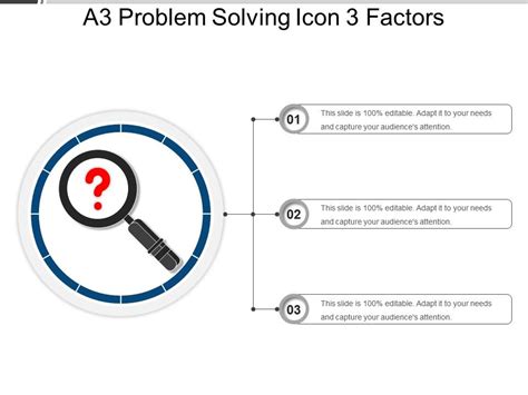 A3 Problem Solving Icon 3 Factors Powerpoint Show Powerpoint