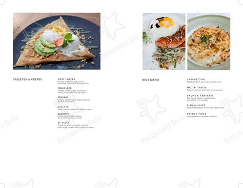 Menu At Pidari Lounge Jakarta