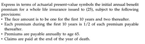 Express In Terms Of Actuarial Present Value Symbols