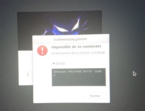 Linux Elementary Os Hera 51 Cant Login Session Returned
