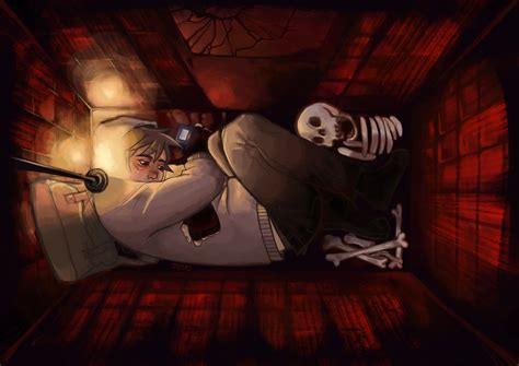 Simon Henriksson Cry Of Fear Highres 1boy Against Wall Bag Bags