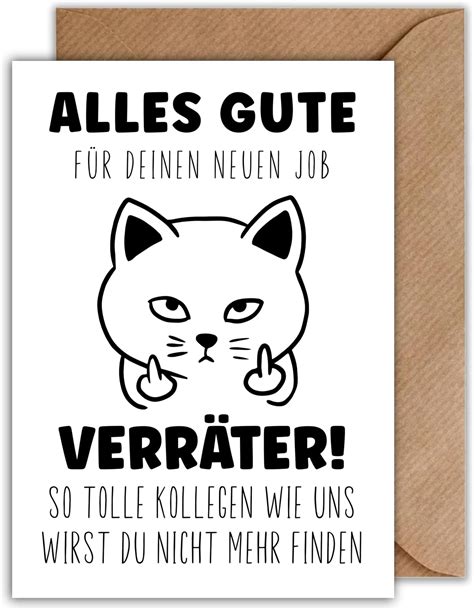 Wbdesignz Lustige Abschiedskarte Gans Kollege Karte Zum Abschied Job