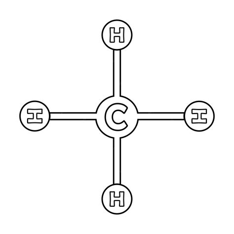Premium Vector Methane Molecule Icon Vector Illustration Symbol Design