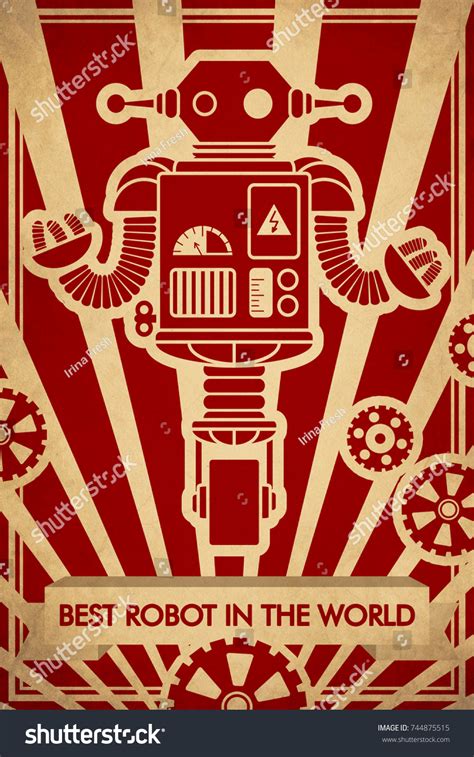 Vintage Robot Poster