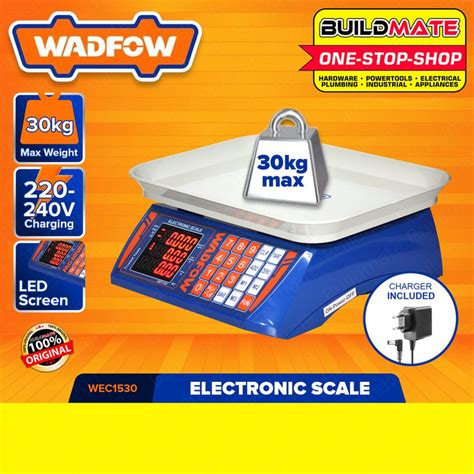 Wadfow Electronic Scale 30kg Table Bench Digital Weighing Scale Double