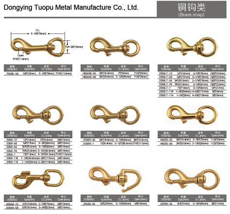 Solid Brass Swivel Eye Snap Hookbrass Swivel Snap Hookantique Brass Snap Hook Buy Swivel Eye