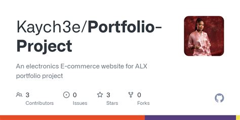 Github Kaych3eportfolio Project An Electronics E Commerce Website