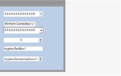 Bug KryptonComboBox KryptonNumericUpDown KryptonDomainUpDown Anchor Sizing No As Expected