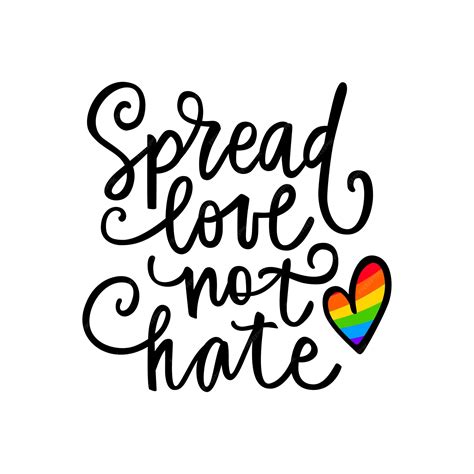 Premium Vector Lgbt Pride Gay Quote Rainbow Flag In Heart Lgbtq