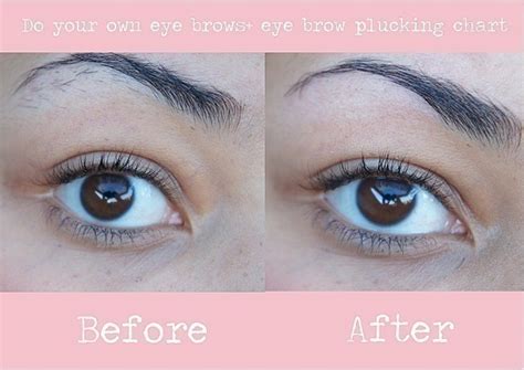 Eyebrow Plucking Chart Do Your Own Eyebrows · How To Makeover An