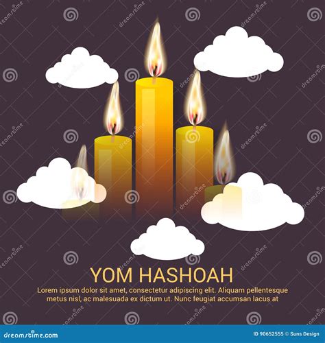Yom Hashoah Stock Illustration Illustration Of Sign 90652555
