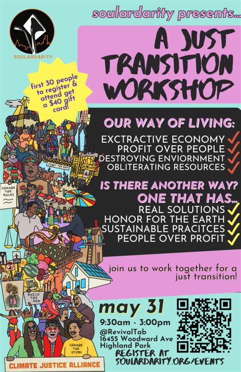Just Transition Workshop Soulardarity