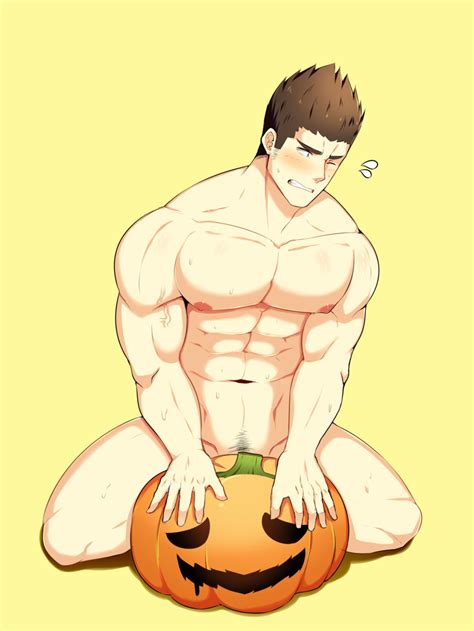Rule 34 1boy Bara Halloween Kneeling Male Male Only Muscle Nipples