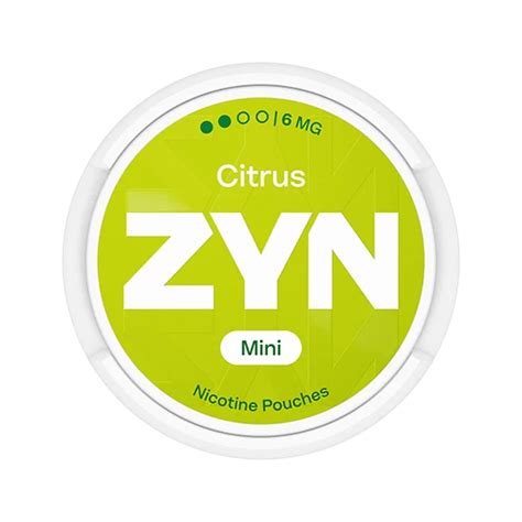Zyn Citrus Mini 6mg Nicotine Pouches Free Next Day Delivery Snus