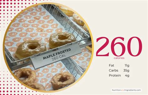 Dunkin Maple Frosted Donut Nutrition And Calories