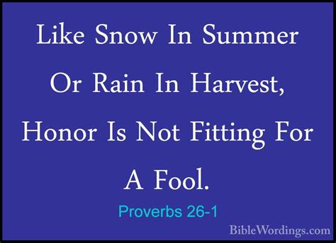 Proverbs 26 Holy Bible English