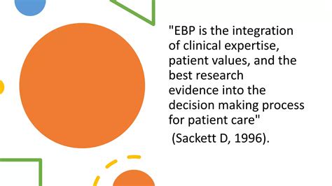 Evidence Based Practice In Nursing Pptx