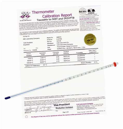 Certified Nist Thermometer