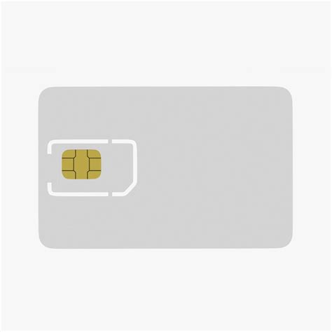 Mobile Sim Card 01 3d Model Download Electronic Accessories On