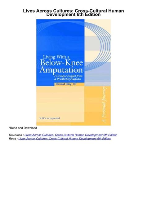 Pdf ️download⚡️ Lives Across Cultures Cross Cultural Human