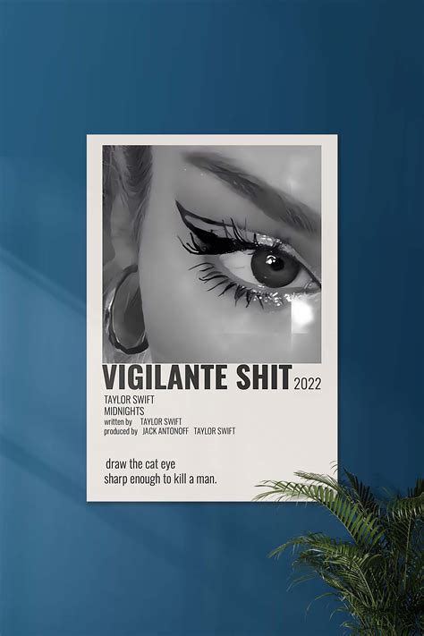 Vigilante Shit X Taylor Swift Music Card Music Artist Poster