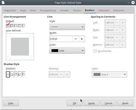 Removing Borders In Libreoffice Writer Stack Overflow