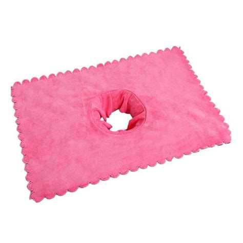 Promo Massage Table Sheet Covers With Face Hole Satin Strip Soft For