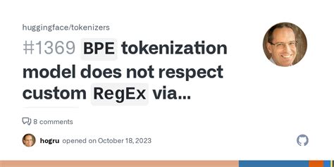 `bpe` Tokenization Model Does Not Respect Custom `regex` Via `split` Pre Tokenizer · Issue 1369