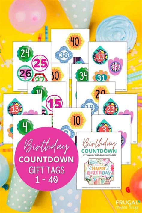 Fun Birthday Countdown Ideas And Cute Numerical T Tags