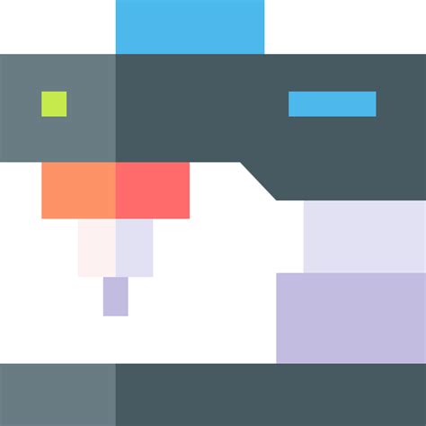 Milling Machine Basic Straight Flat Icon