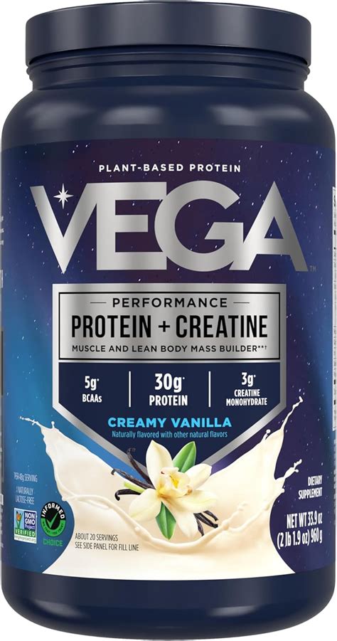 Vega Protein Creatine 30g Plant Based Protein Vanilla