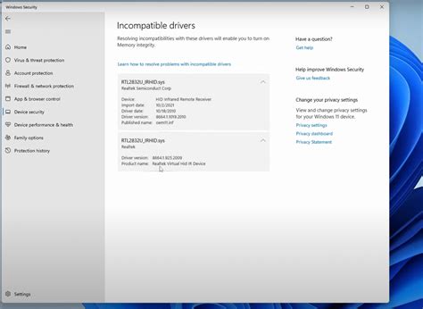 Fixed Memory Integrity Is Off Your Device May Be Vulnerable On Windows 10 Or 11