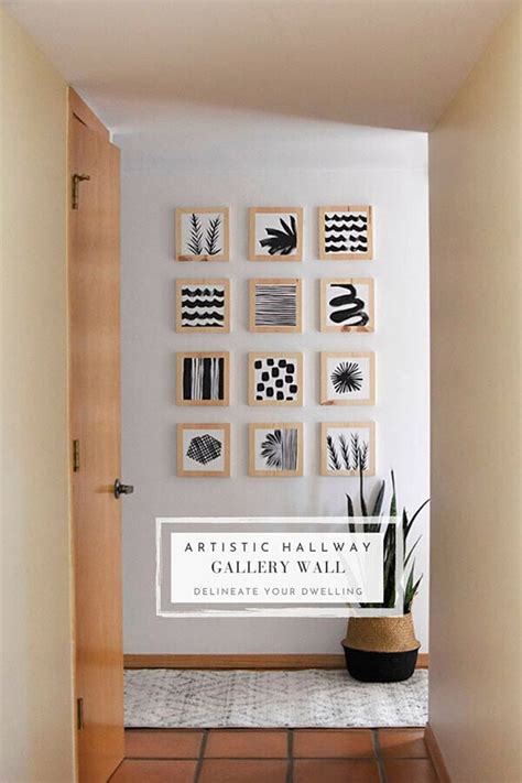 Artistic Hallway Gallery Wall Delineate Your Dwelling