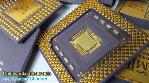 Recycled Gold From Cpu Computer Scrap Recycling Your Cpu Computer Chips