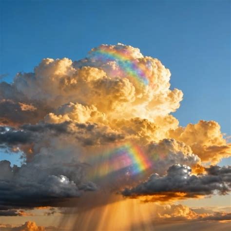Free Vibrant Rainbow Sky Image Rainbow Sky Clouds Download At Stockcake