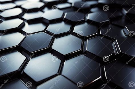 A Sleek Metallic Honeycomb Pattern With Smooth Reflective Surfaces Deep Shadows And A