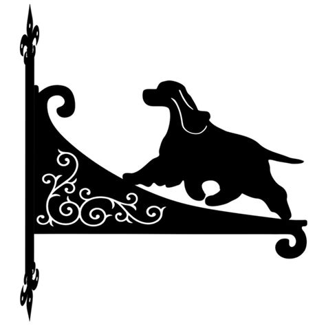 Buy Cocker Spaniel On The Move Ornamental Scroll Hanging Bracket Online