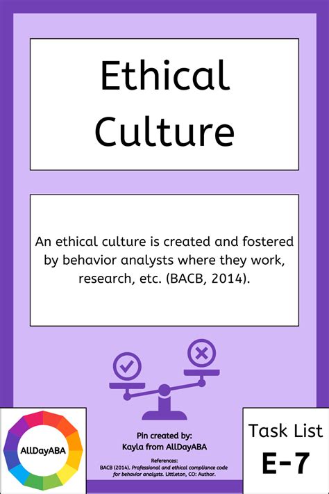 Ethical Culture Responsibility To Colleagues Bcba Ethics Section E 7