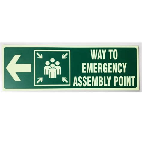 Signage Way To Emergency Assembly Point Safelyne