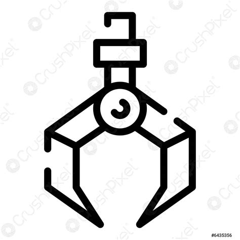 Assembly Hand Icon Outline Style Stock Vector 6435356 Crushpixel