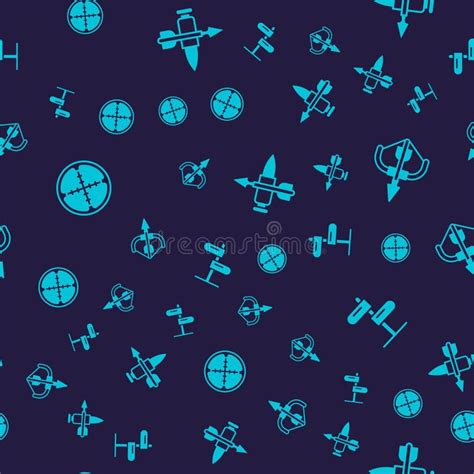 Set Sniper Optical Sight Medieval Bow And Arrow Crossed Bullet With And Road Traffic Sign On Set Sniper Optical Sight Medieval Bow And Arrow Crossed Bullet With And Road Traffic Sign On