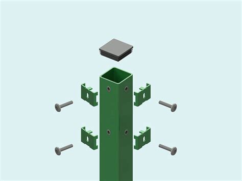 Profile V Mesh Corner Post 27m For 2m Systems Nationwide Fencing